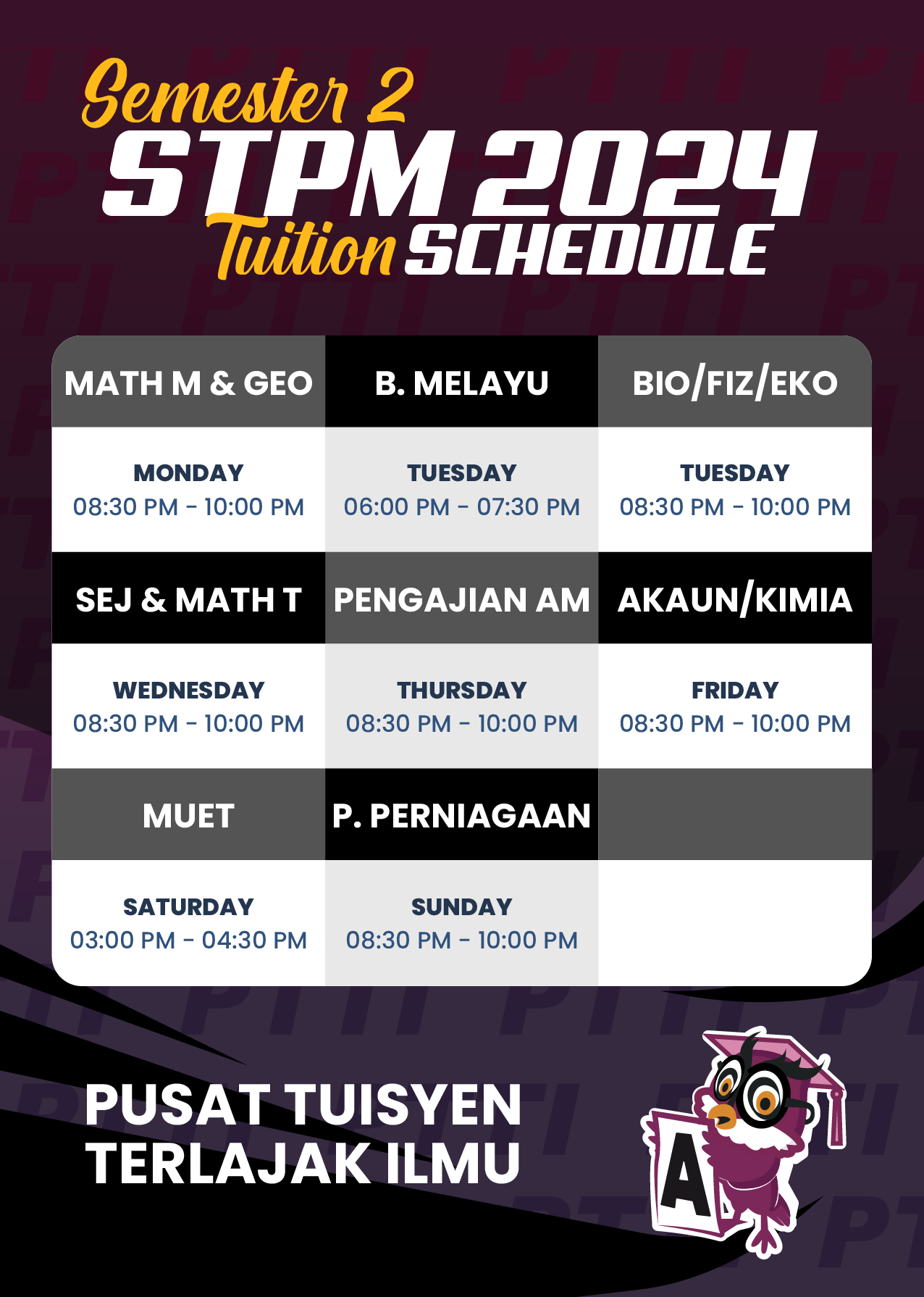 Pusat Tuisyen Terlajak Ilmu